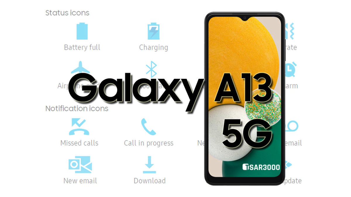 Samsung Galaxy A13 5G Status Bar and Notification Icons Meaning - Tsar3000