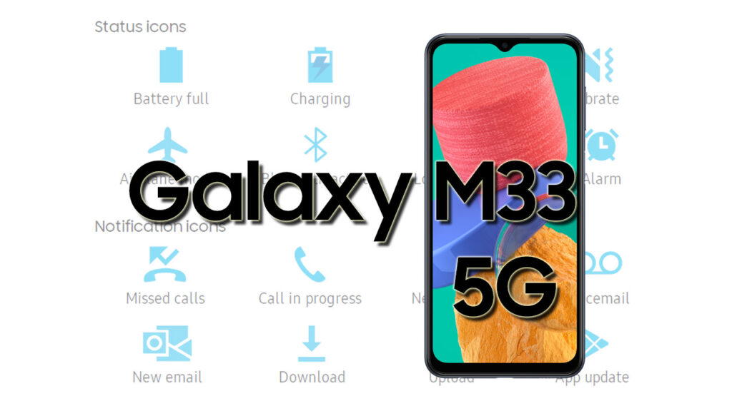 Samsung Galaxy M33 5G Status Bar and Notification Icons Meaning - Tsar3000