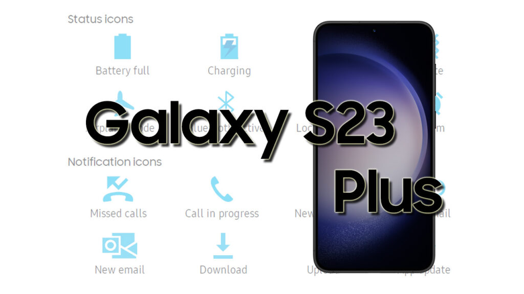 Samsung Galaxy S23 Plus Status Bar and Notification Icons Meaning ...