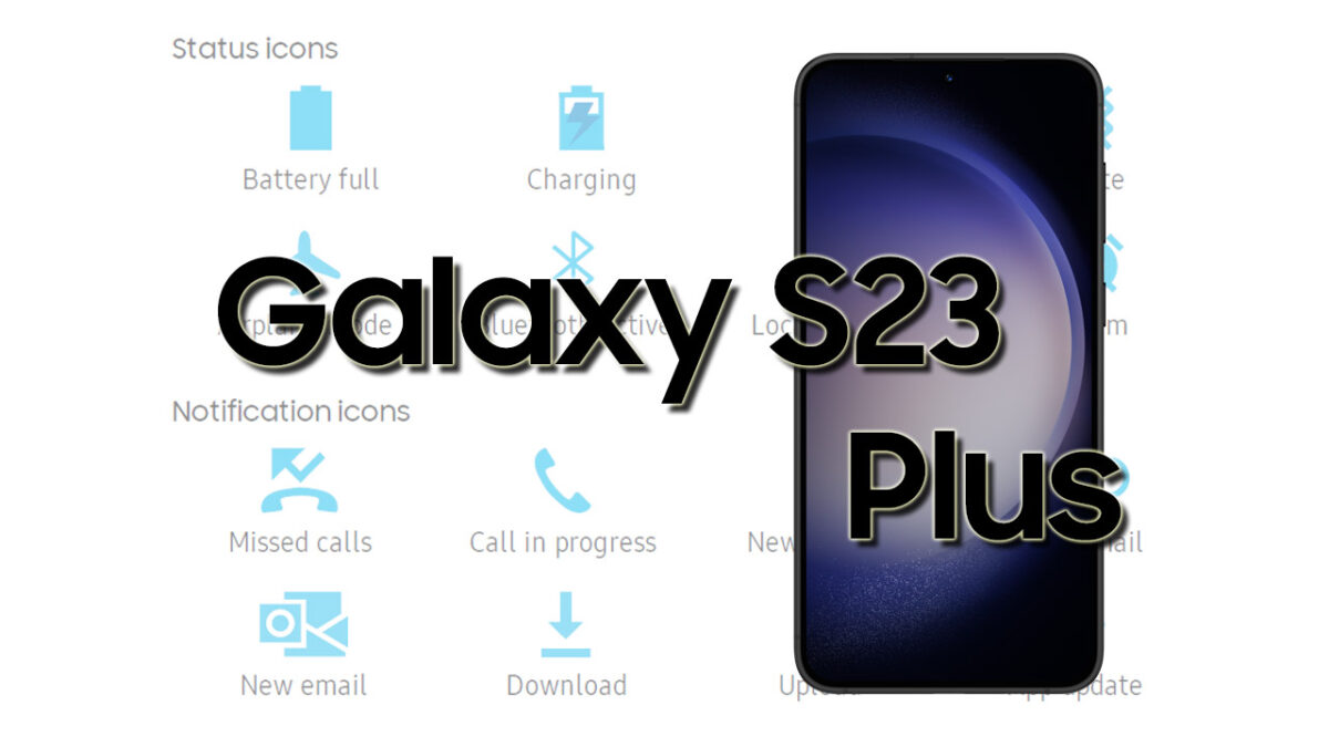 Samsung Galaxy S23 Plus Status Bar and Notification Icons Meaning ...